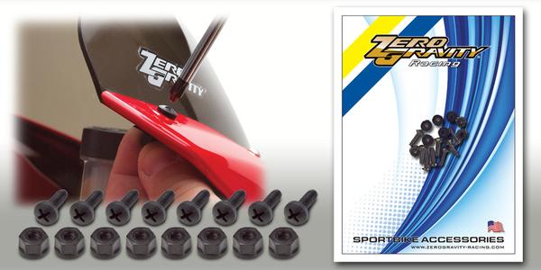 Fastner 32-130 White Nylon Fastener Kit – Zero Gravity Racing